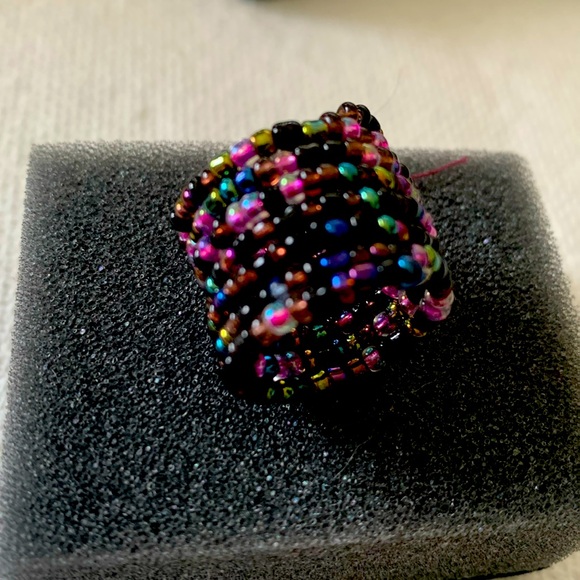 Jewelry | Beaded Stretch Ring | Poshmark